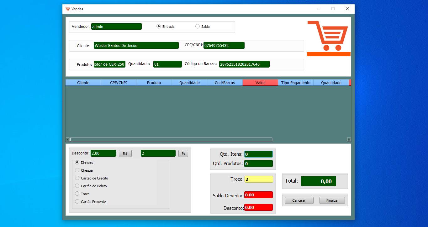 GitHub - Weslei25/SistemaDeVendas