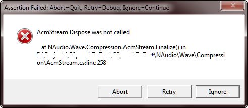 AcmStream Dispose was not called · Issue #483 · naudio/NAudio · GitHub