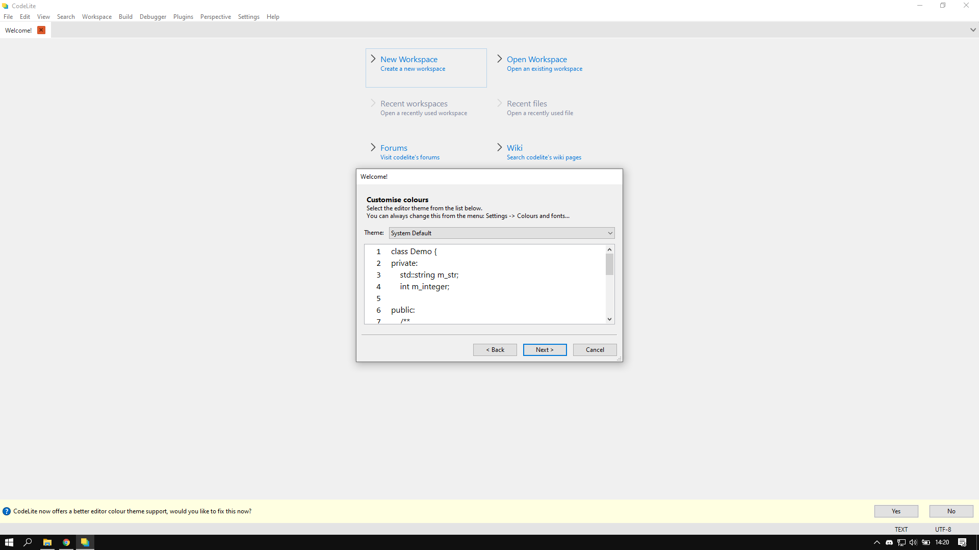 CodeLite Crash after Setup Wizard · Issue #2681 · eranif/codelite · GitHub