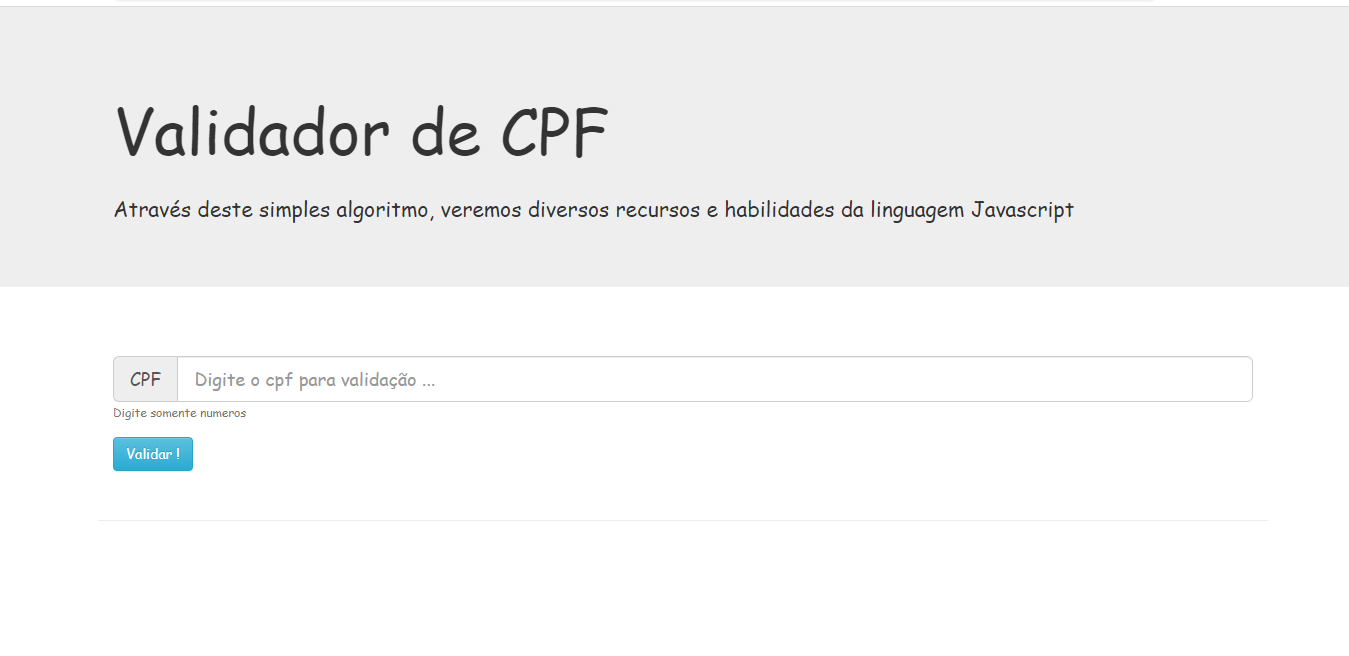 GitHub - andersonalmeidadesousa/Validador-de-CPF