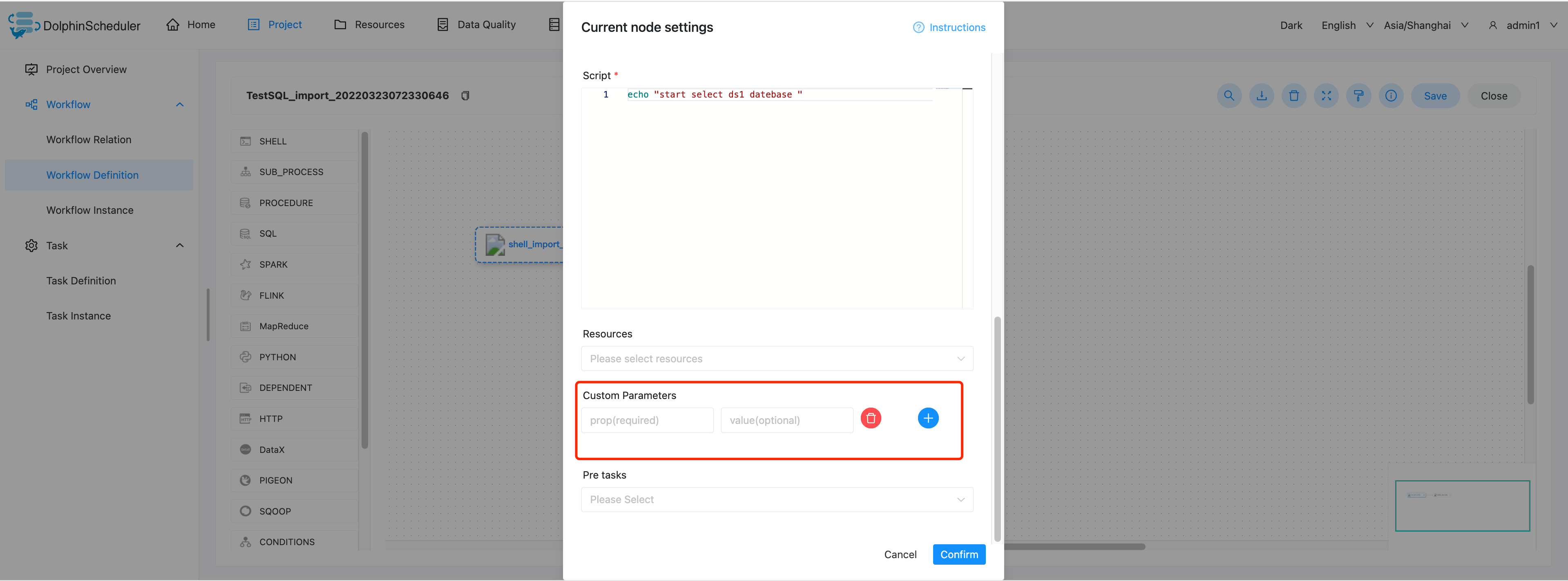 [Bug-FE][UI Next][V1.0.0-Alpha] shell componentTwo fields are missing · Issue #9155 · apache ...