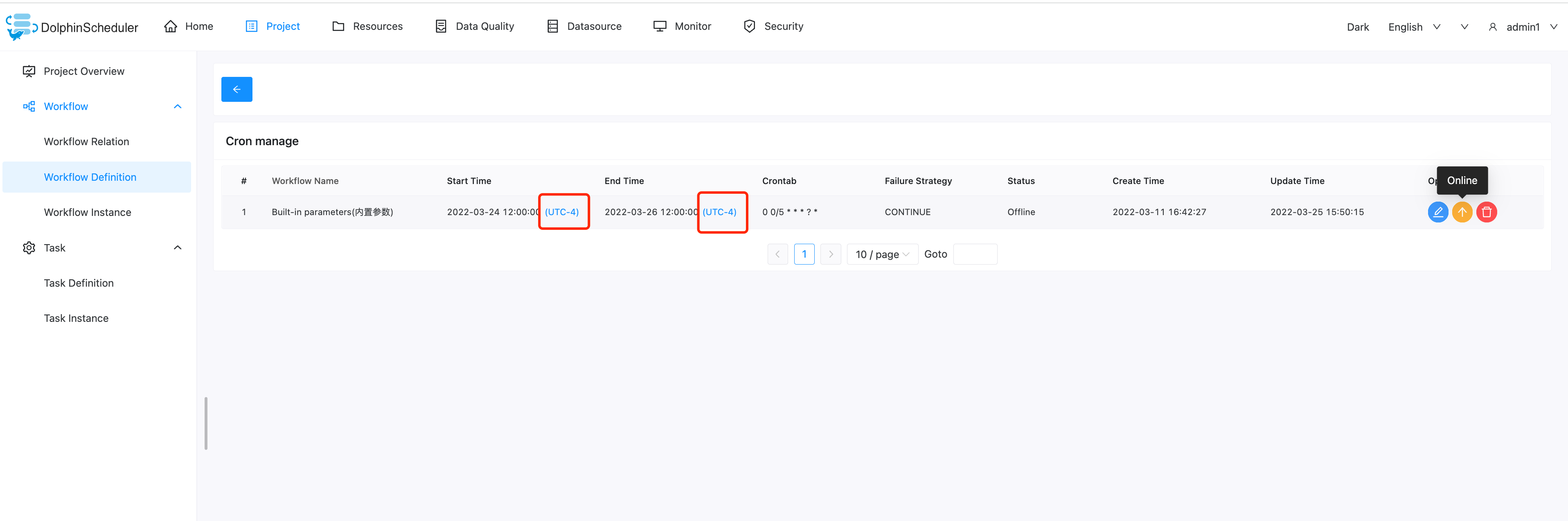[Bug-FE][UI Next][V1.0.0-Alpha]Time zone display error · Issue #9188 · apache/dolphinscheduler ...