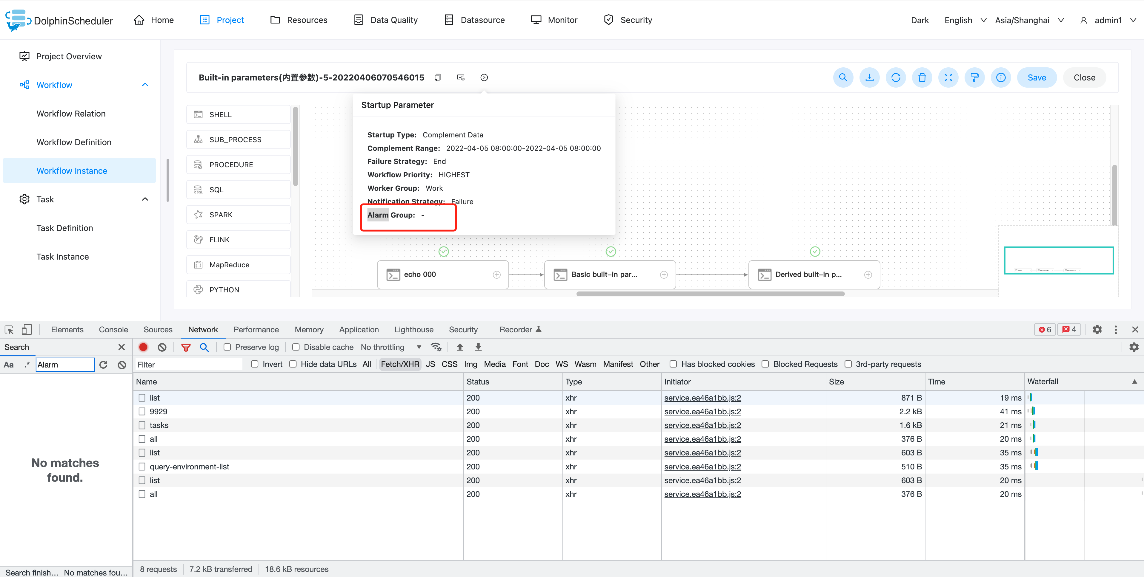 Bug Rd Ui Next V100 Alpha The Alarm Group Is Selected During Execution But The Alarm Group 6787