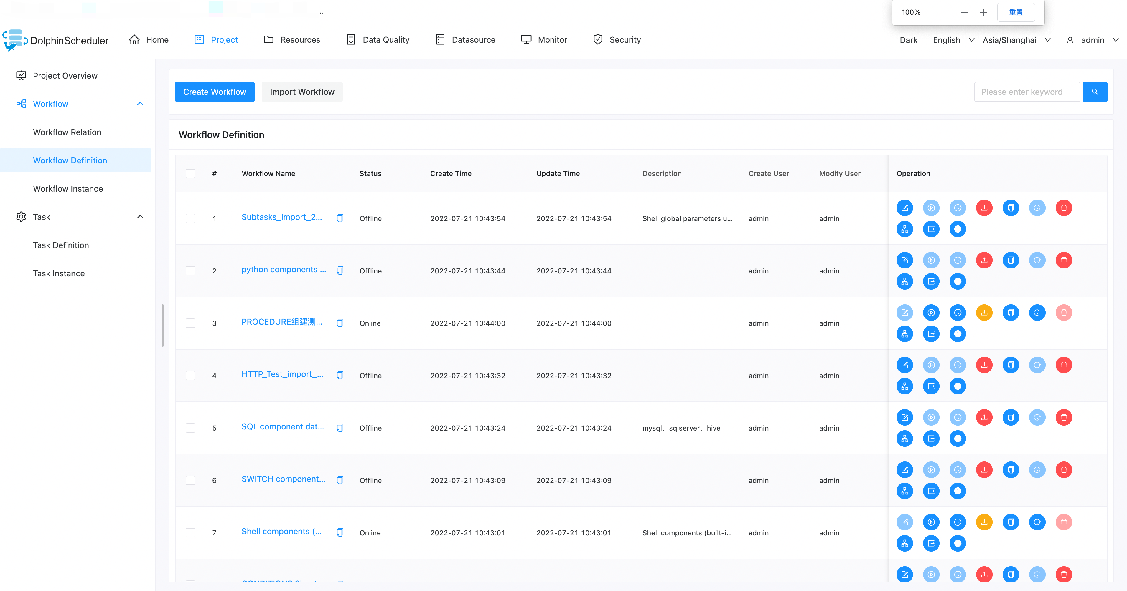 [Bug-FE] [Workflow Definition] Operation list display questions · Issue #11075 · apache ...