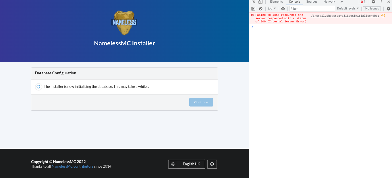Database Issues · Issue #2838 · NamelessMC/Nameless · GitHub