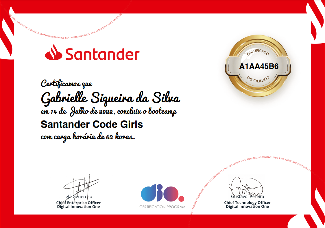 GitHub - GabrielleKw/BootcampWebDio-Santander-Code-Girls: Jornada na trilha de Java, fornecido ...