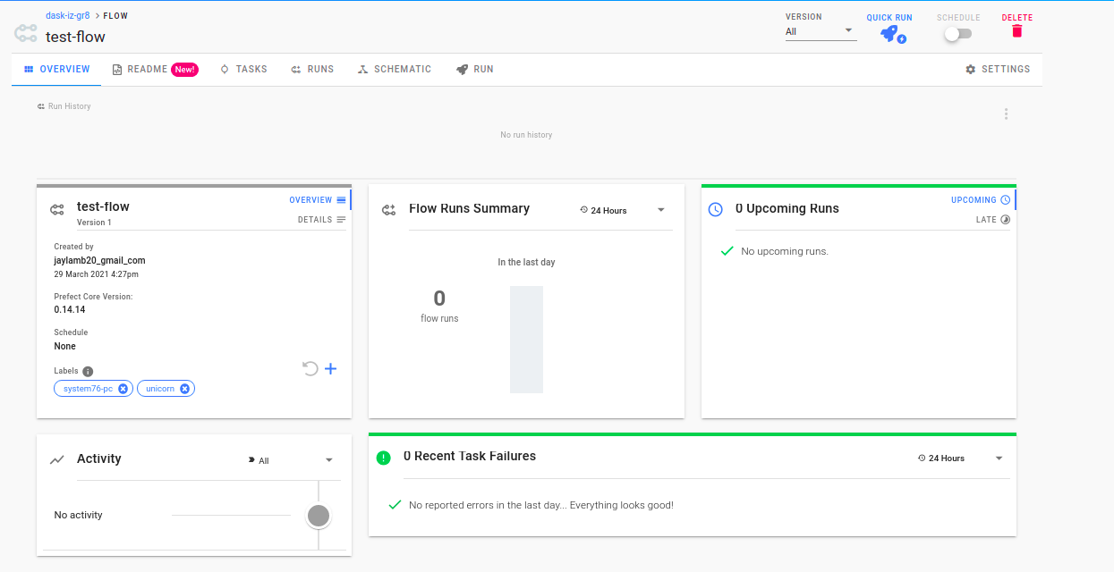 Prefect Cloud: `prefect run flow` creates a flow run with no labels ...