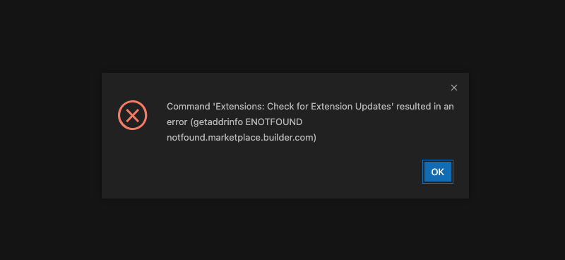 Update Extensions Command Results In Error Dialog · Issue 135 · Forcedotcom Code Builder