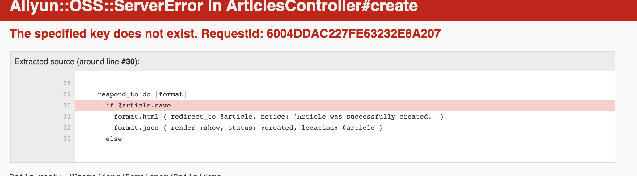 当传了一个中文名的文件，报The specified key does not exist错误 · Issue #79 · huacnlee/carrierwave-aliyun · GitHub