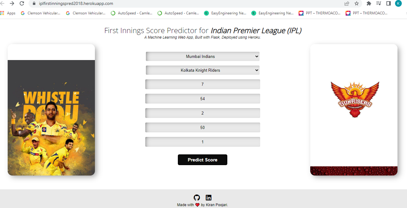 GitHub - Kiranclutch1998/IPL-First-Innings-Score-Prediction-Deployment: IPL first innings score ...