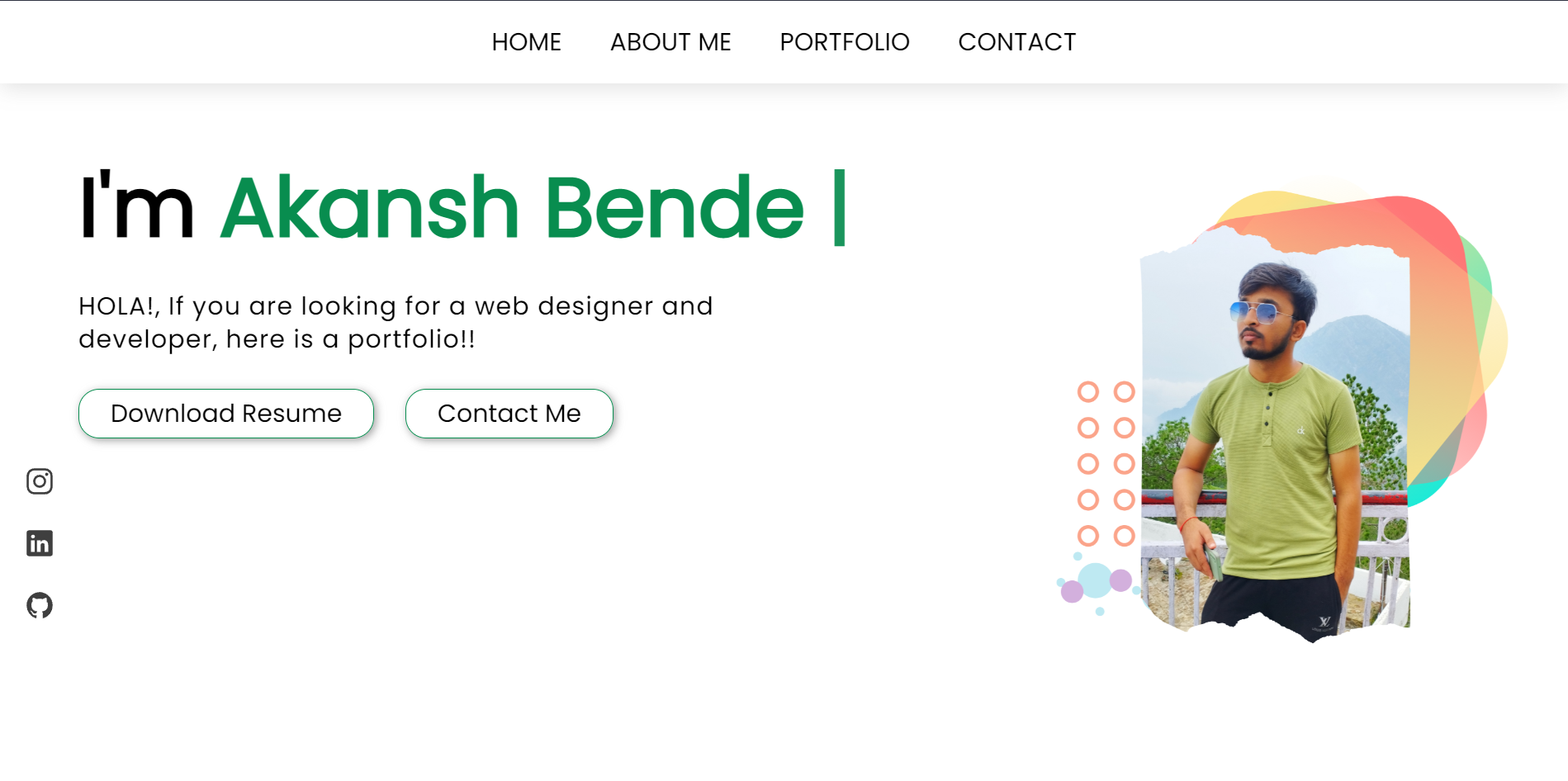 GitHub - akanshbende/MyPortfolio