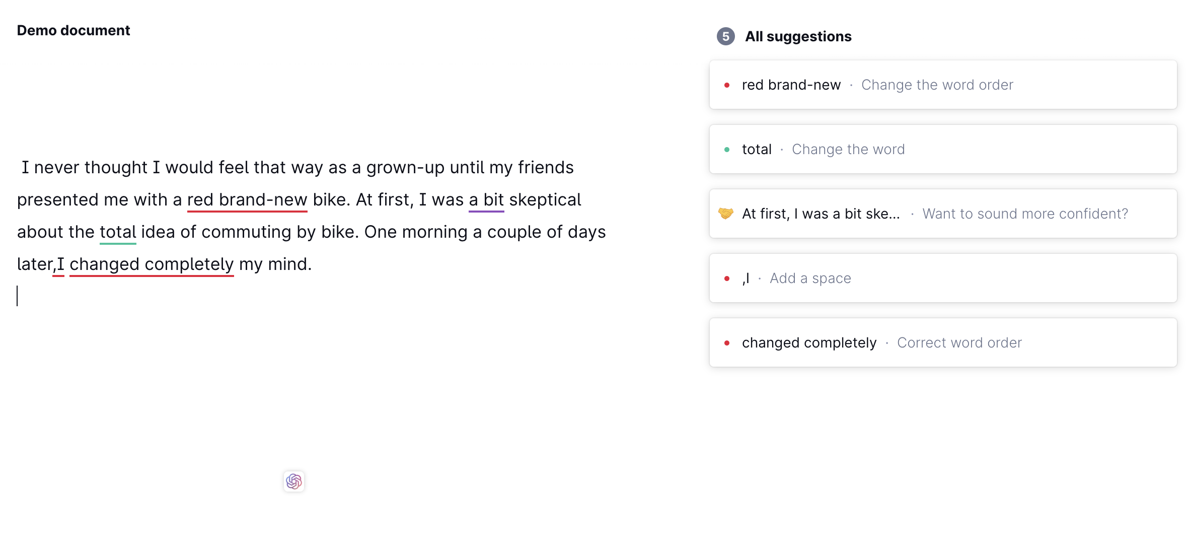 英语语法检查 Grammar Checker · Issue #337 · openai-translator/openai-translator · GitHub