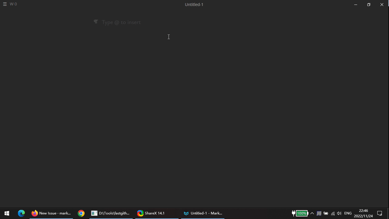 Marktext Can Add New Paragraphs Endlessly When Using A Down Arrow Key To Move The Cursor 