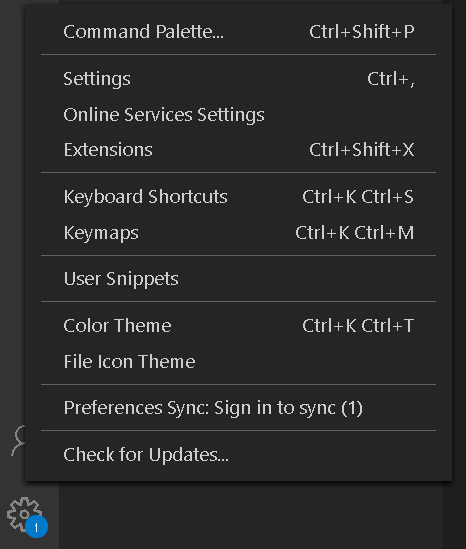 "Preferences Sync" shows badge on the gear icon · Issue #95022 ...