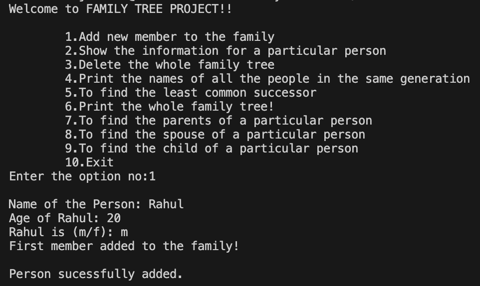 GitHub - rahuljauhari3/Family-Tree-Management-System