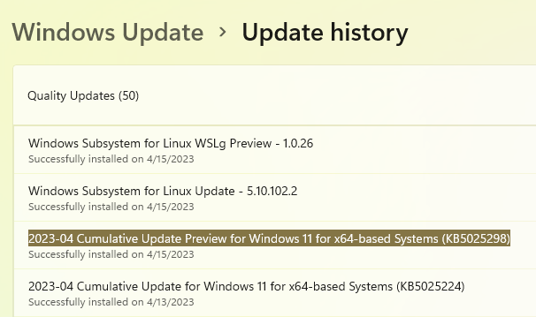 Explorer doesn't work after KB5025298 Win Insider update · Issue #1327 · valinet/ExplorerPatcher ...