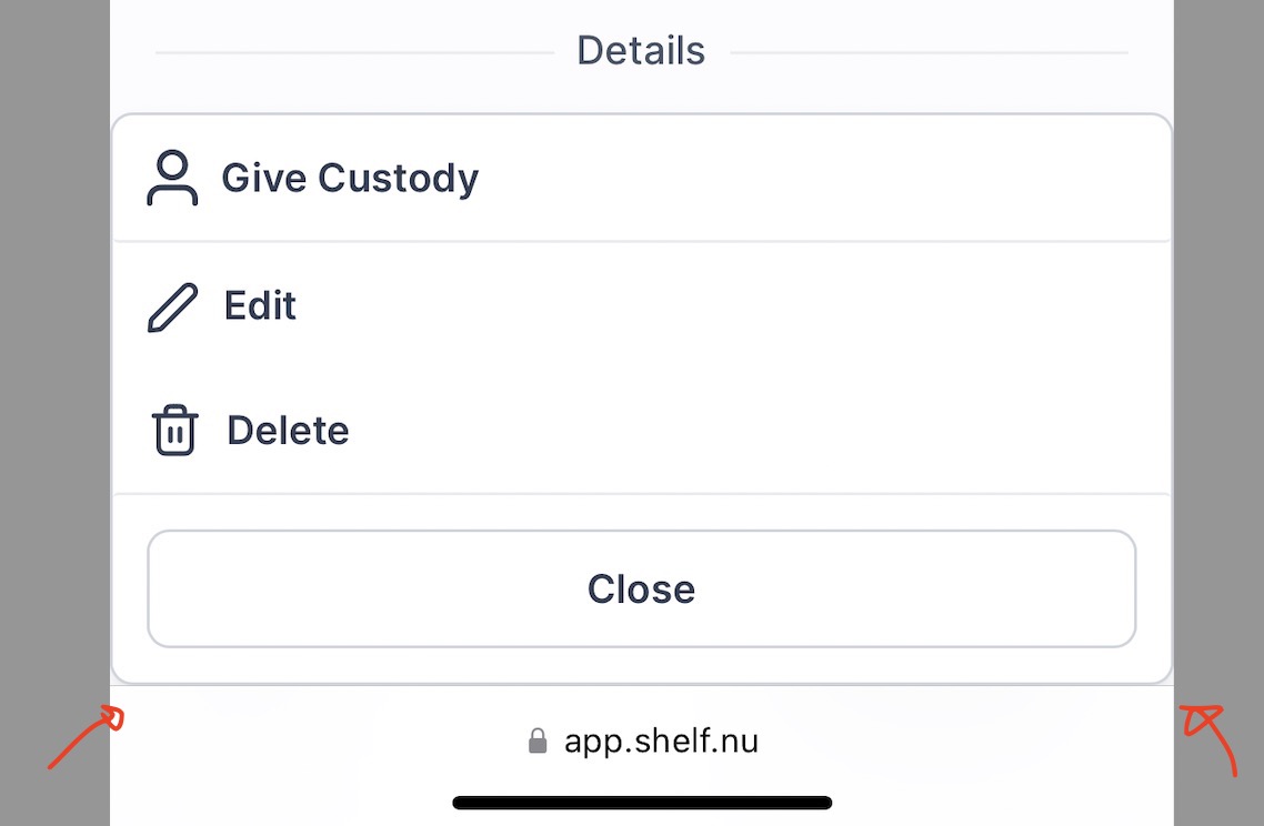 [Improvement request]: Adjustments to 'Actions' dropdown on mobile · Issue #378 · Shelf-nu/shelf ...