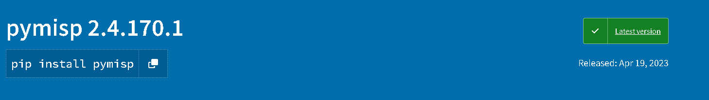 MISP Version problems · Issue #980 · MISP/PyMISP · GitHub