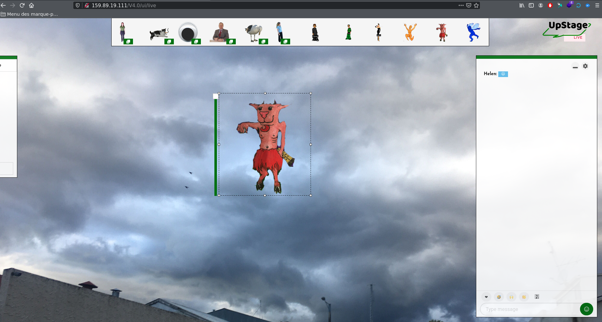 live action · Issue #160 · upstage-org/upstage · GitHub