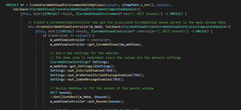 WebView2 CreateController fails in a C++ MFC Modal Dialog · Issue #745 ...