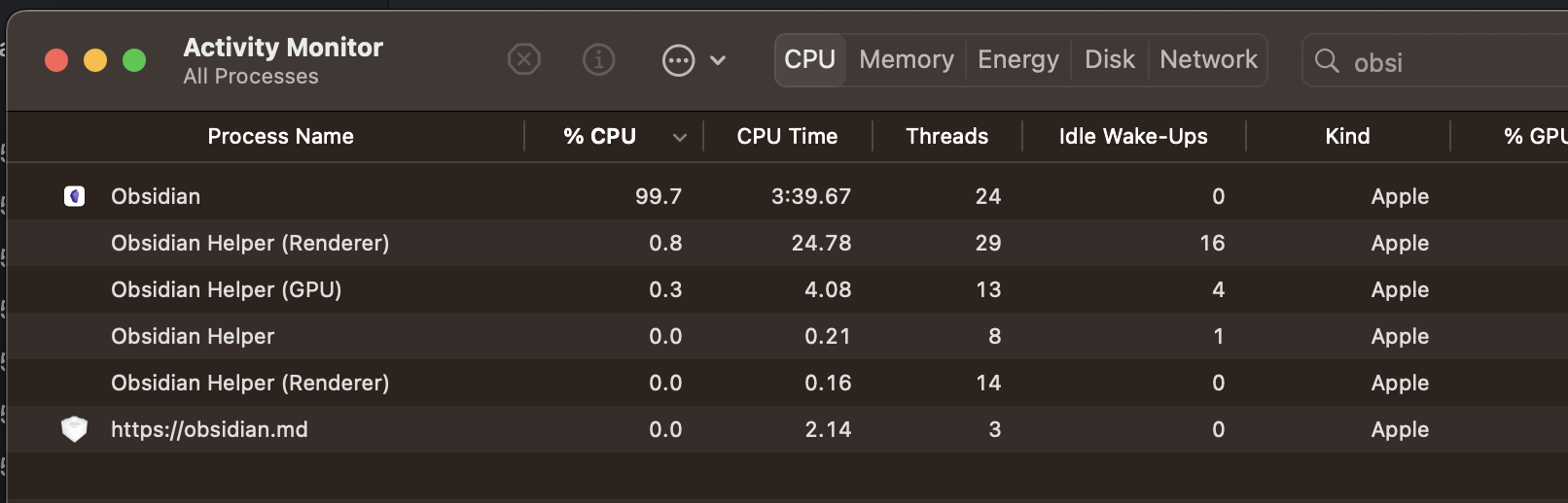 Bug High Cpu And Energy Consummation · Issue 260 · Remotely Saveremotely Save · Github 