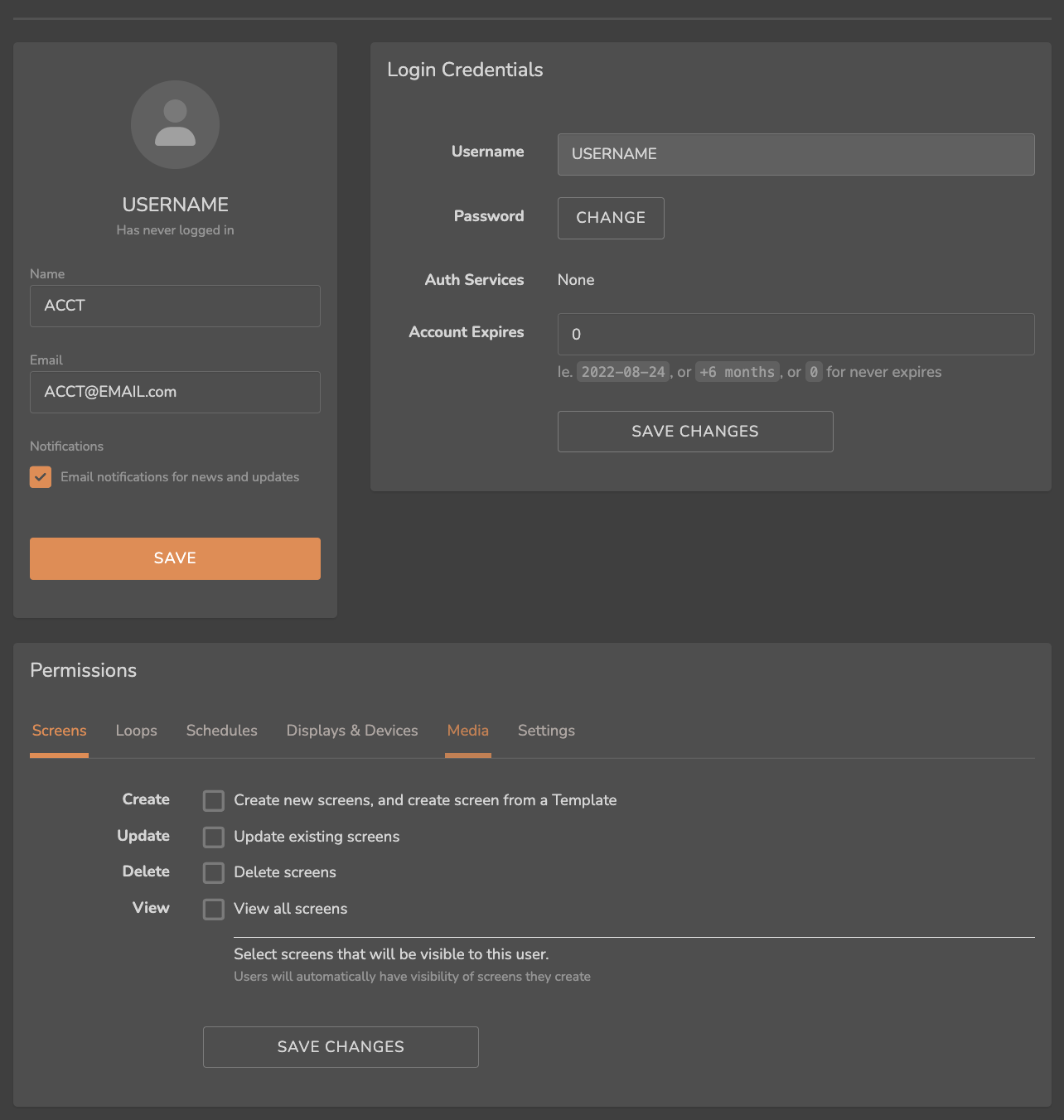 Staff Account with Staff Account editing privileges is unable to view screens/loops/schedules ...