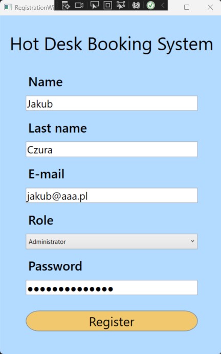 GitHub - JakubCzura/HotDeskBookingSystem: System to automate reservation of desk in office