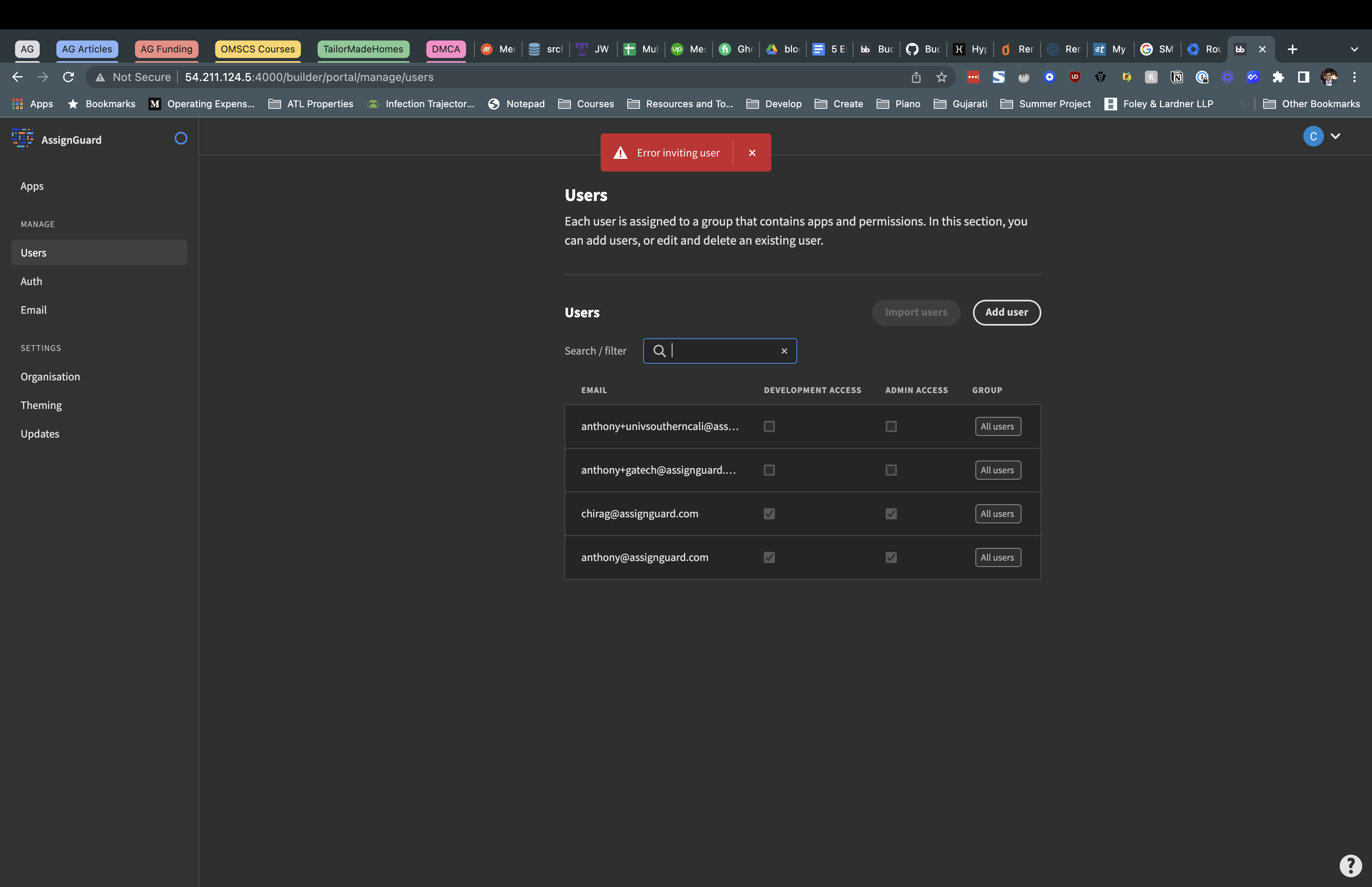 Error Inviting User · Budibase budibase · Discussion #6050 · GitHub