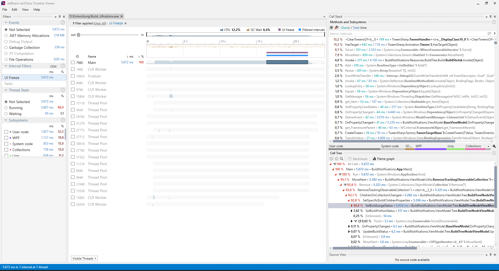 Batch multiple changes to TreeItems into one CollectionChangedEvent to improve performance ...