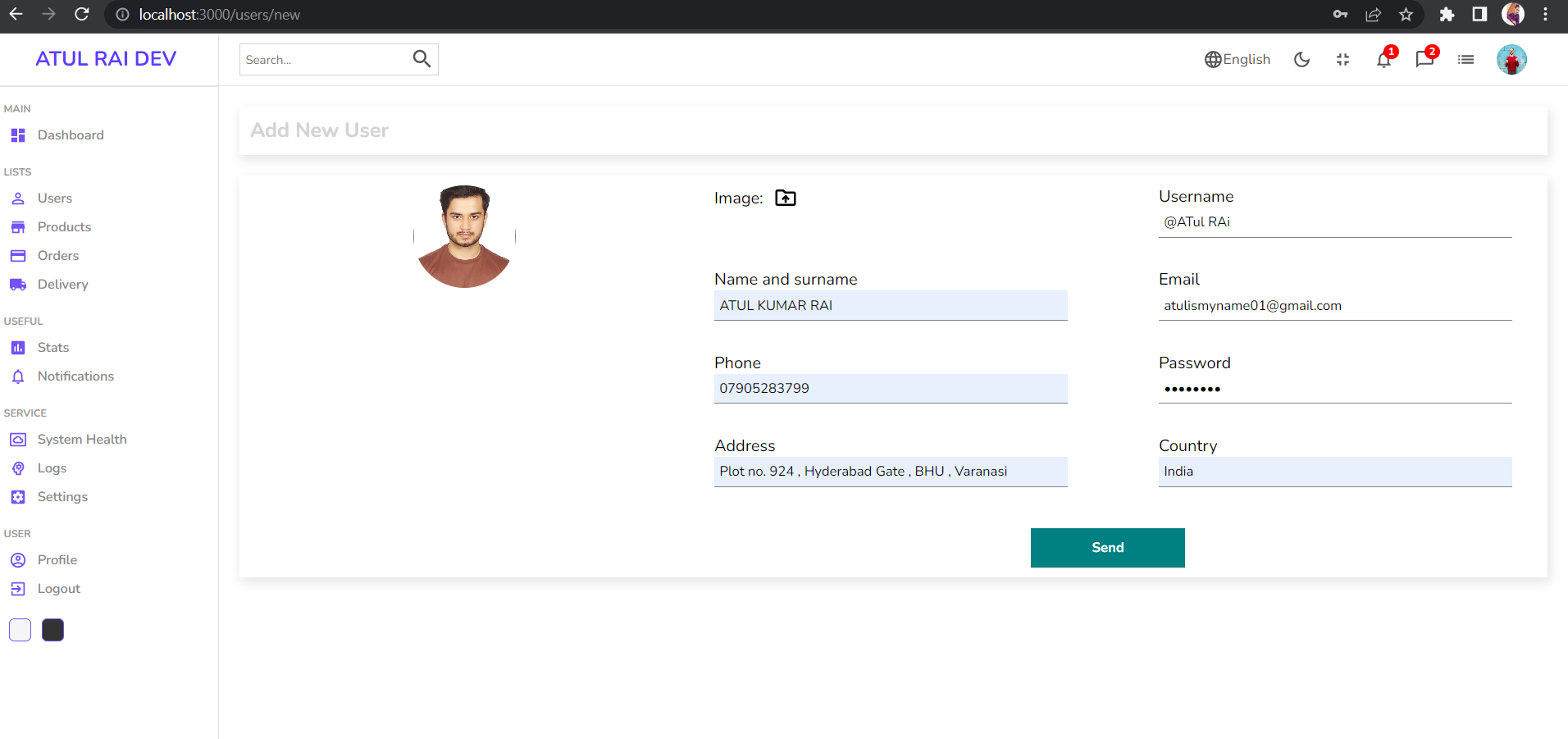 GitHub - atulismyname/admin-portal