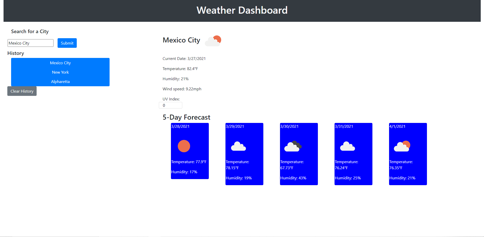 GitHub - fmcdermott4/Weather-Forecast
