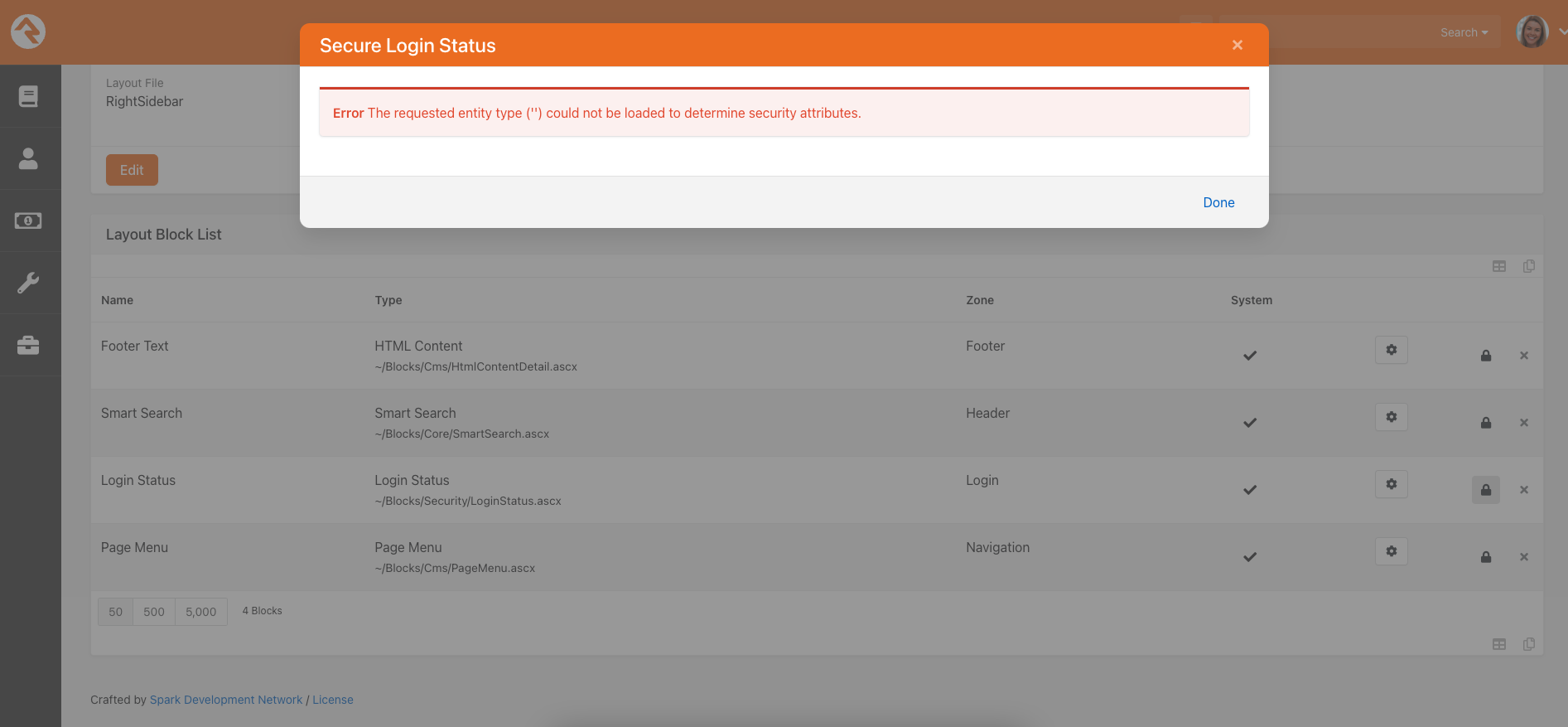 Layout Block List's Block Row Security Button doesn't work · Issue #5243 · SparkDevNetwork/Rock ...