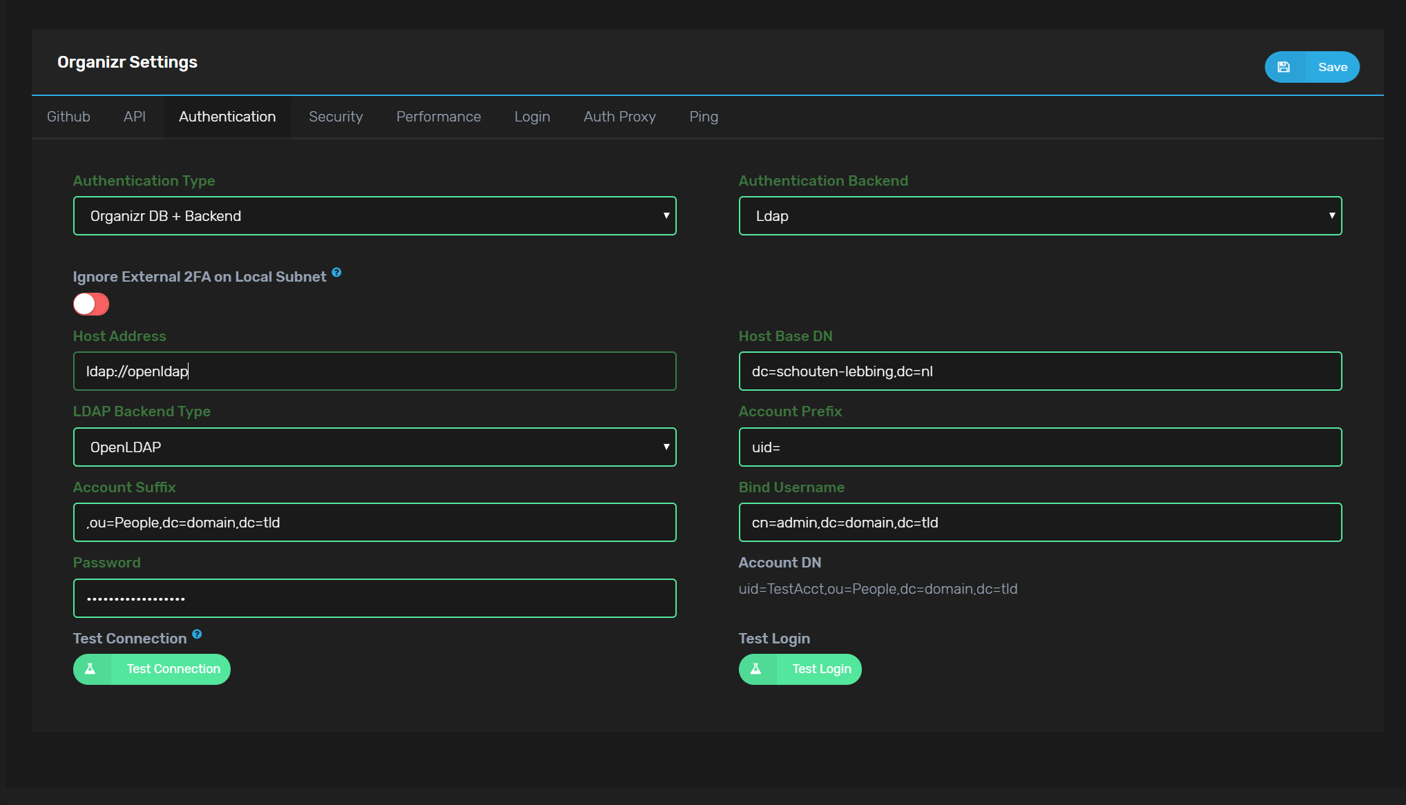 Docker: LDAP Error: "API Connection Failed" · Issue #1394 · causefx/Organizr · GitHub