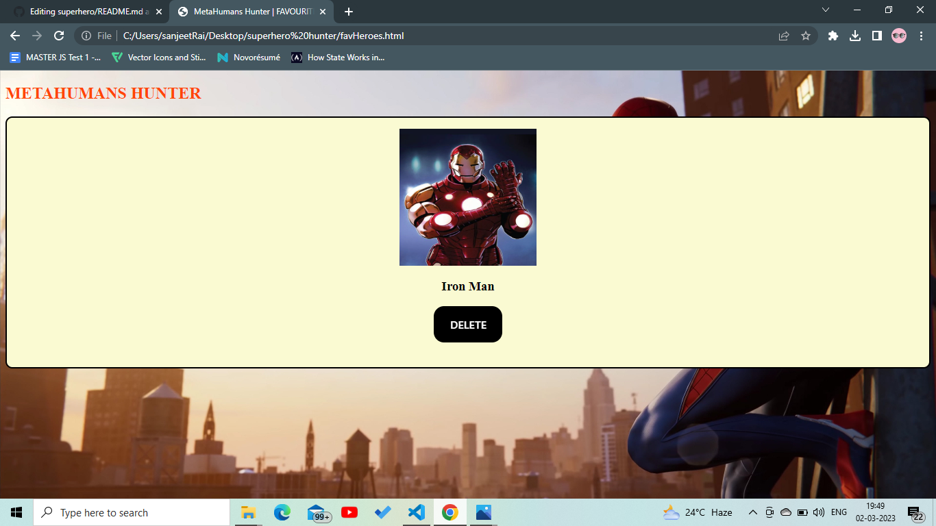GitHub - Sanjeet-dev/superhero: This is a superhero hunter application which I have created ...