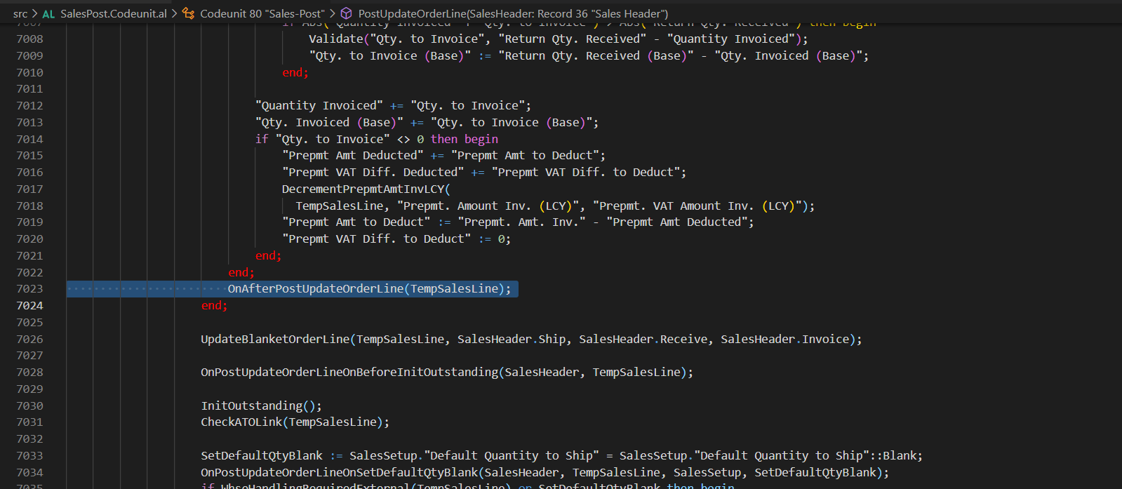 [Event Request] Codeunit 80 Sales Post - OnAfterPostUpdateOrderLine · Issue #10390 · microsoft ...