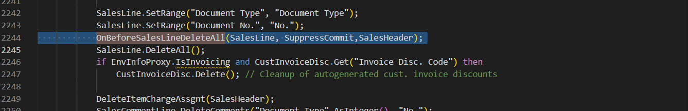 [Event Modification] Codeunit 80 Sales.-Post - OnBeforeSalesLineDeleteAll() · Issue #10437 ...