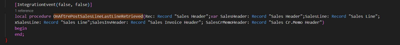 [Event Request] Codeunit 80 Sales Post - OnAftrePostSalesLineLastLineRetrieved · Issue #10545 ...