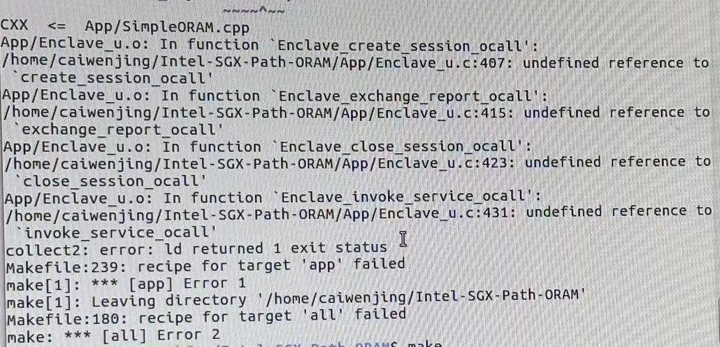 Make Error · Issue 1 · Shao158intel Sgx Path Oram · Github
