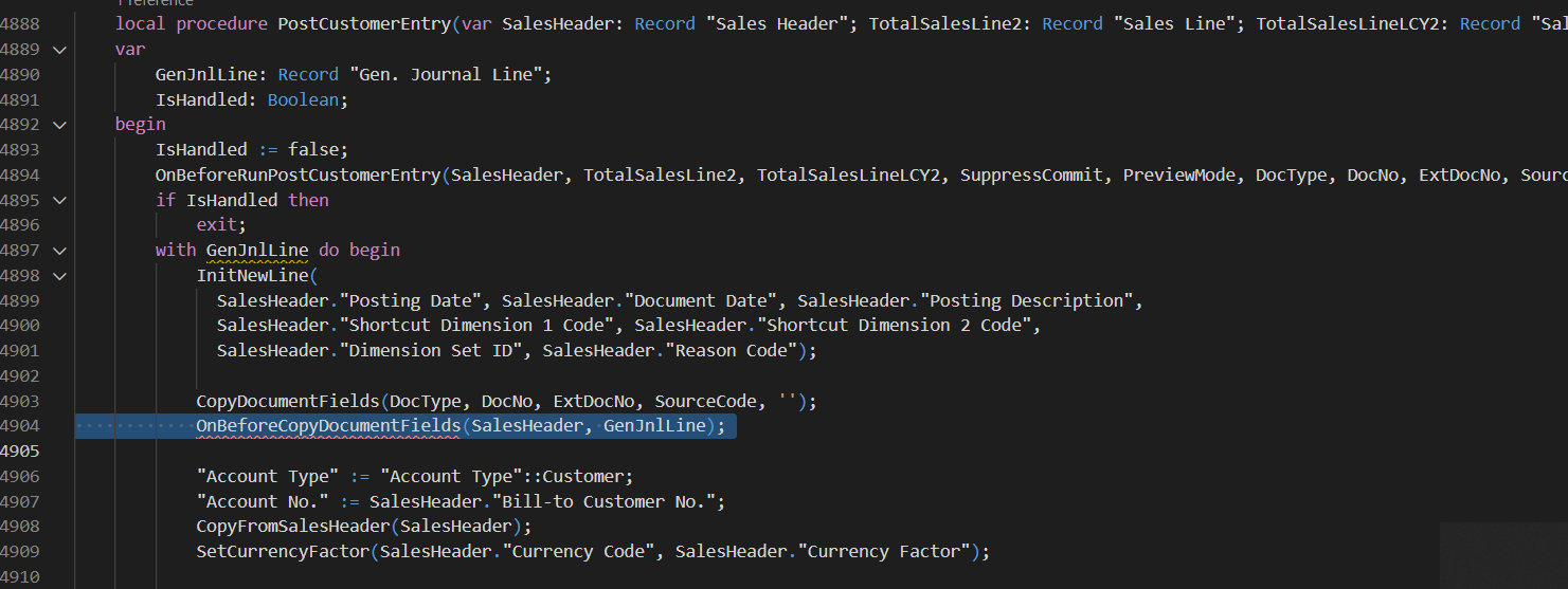 Event Request Codeunit 80 Sales Post Onbeforecopydocumentfields · Issue 10357 · Microsoft 2433