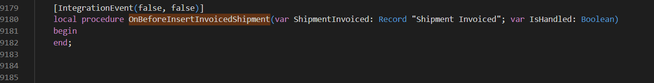 Event Request Codeunit 80 Sales Post Onbeforeinsertinvoicedshipment · Issue 10384 