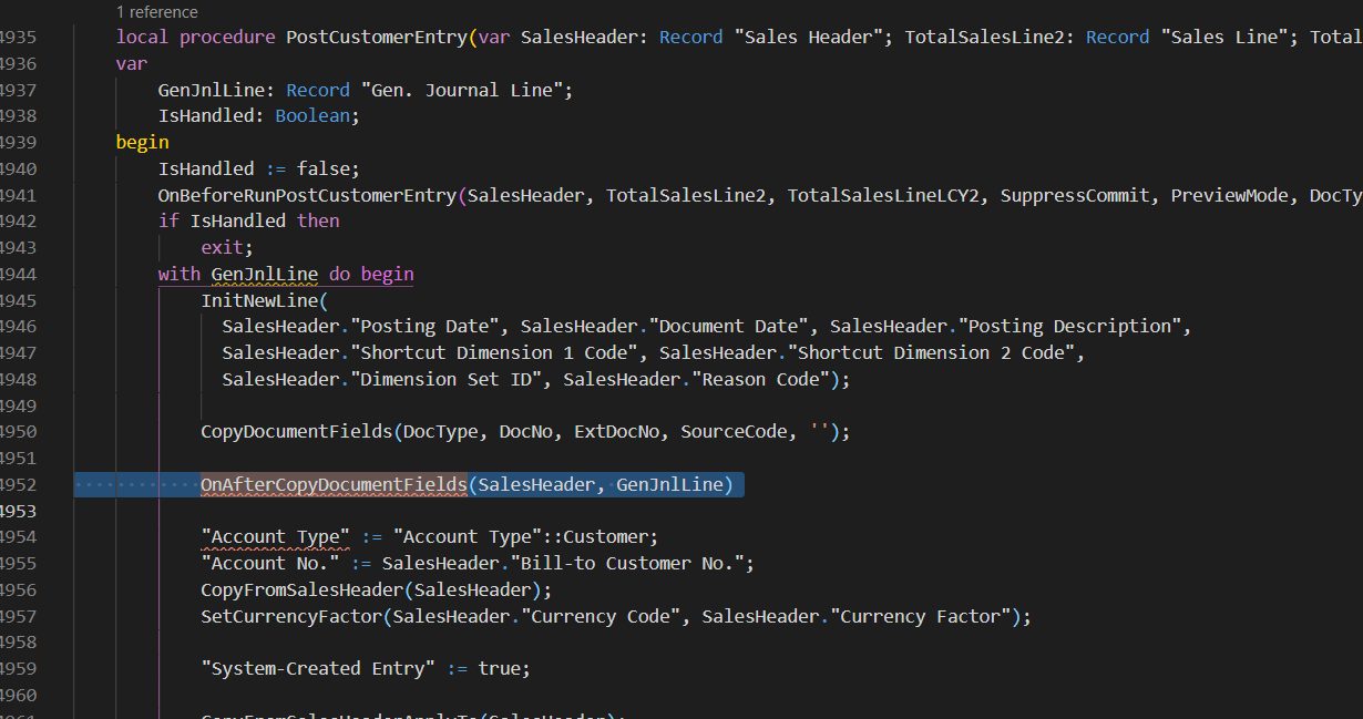[Event Request] Codeunit 80 Sales Post - OnAfterCopyDocumentFields · Issue #10619 · microsoft ...