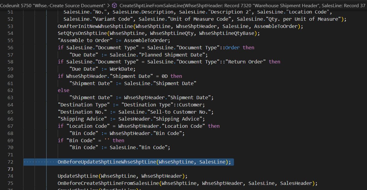 [Event Request] Codeunit 5750 Whse.-Create Source Document ...