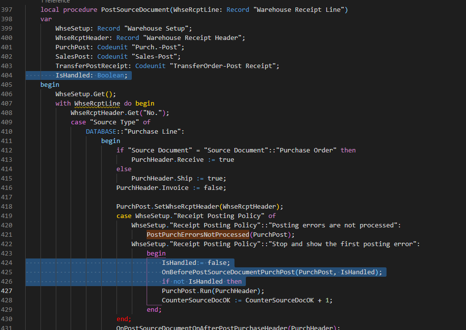 [Event Request] codeunit 5760 "Whse.-Post Receipt"- OnBeforePostSourceDocumentPurchPost · Issue ...