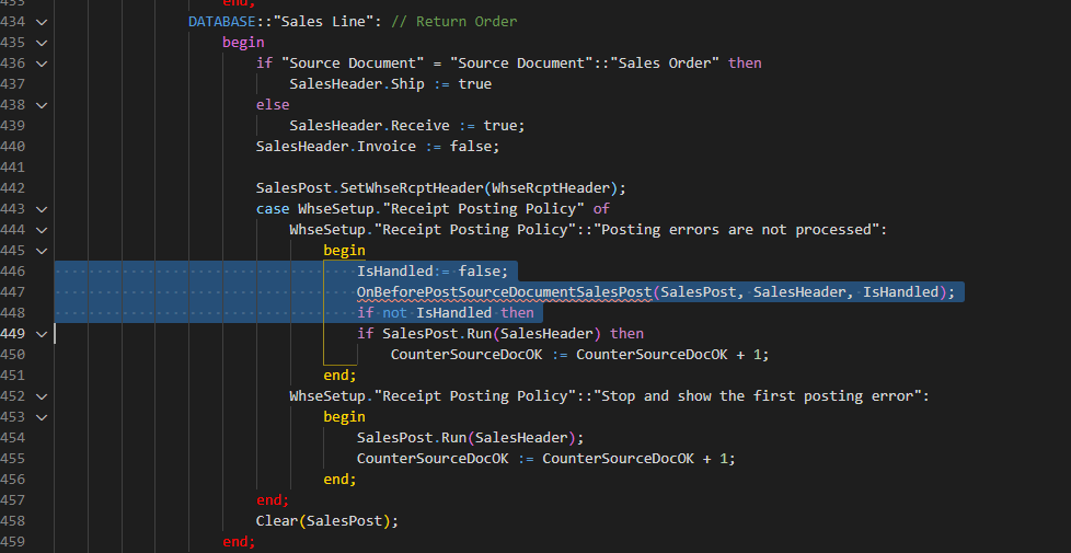 [Event Request] codeunit 5760 "Whse.-Post Receipt"- OnBeforePostSourceDocumentSalesPost · Issue ...