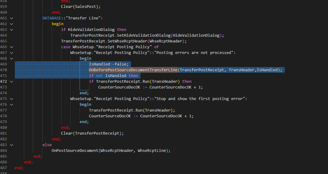 [Event Request] codeunit 5760 "Whse.-Post Receipt"- OnBeforePostSourceDocumentTransferLine ...