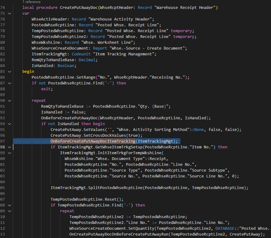 [Event Request] codeunit 5760 "Whse.-Post Receipt"- OnBeforeCreatePutAwayDocItemTracking · Issue ...