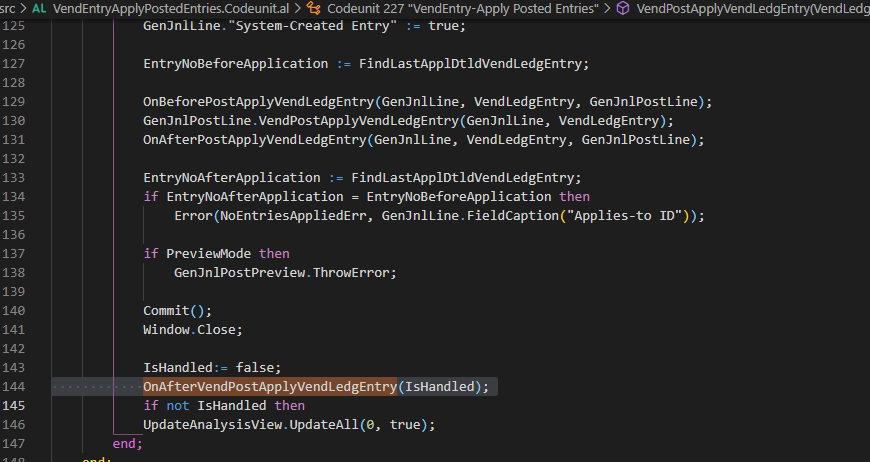 [Event Request] Codeunit 227 "VendEntry-Apply Posted Entries"- OnAfterVendPostApplyVendLedgEntry ...