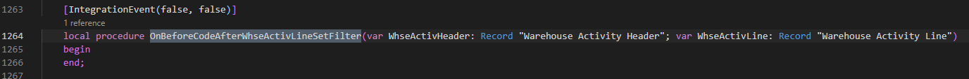 [Event Request] Codeunit 7324 "Whse.-Activity-Post" - OnBeforeCodeAfterWhseActivLineSetFilter ...