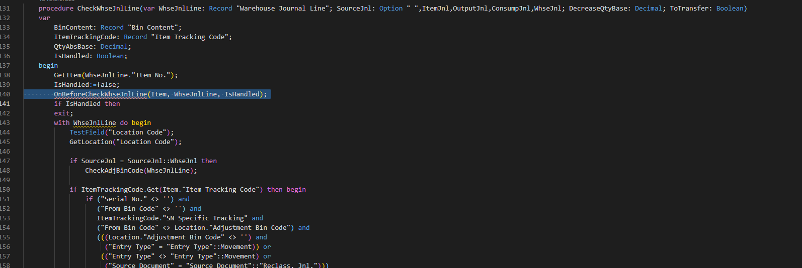 [event Request] Codeunit 7302 Wms Management Onbeforecheckwhsejnlline · Issue 11064