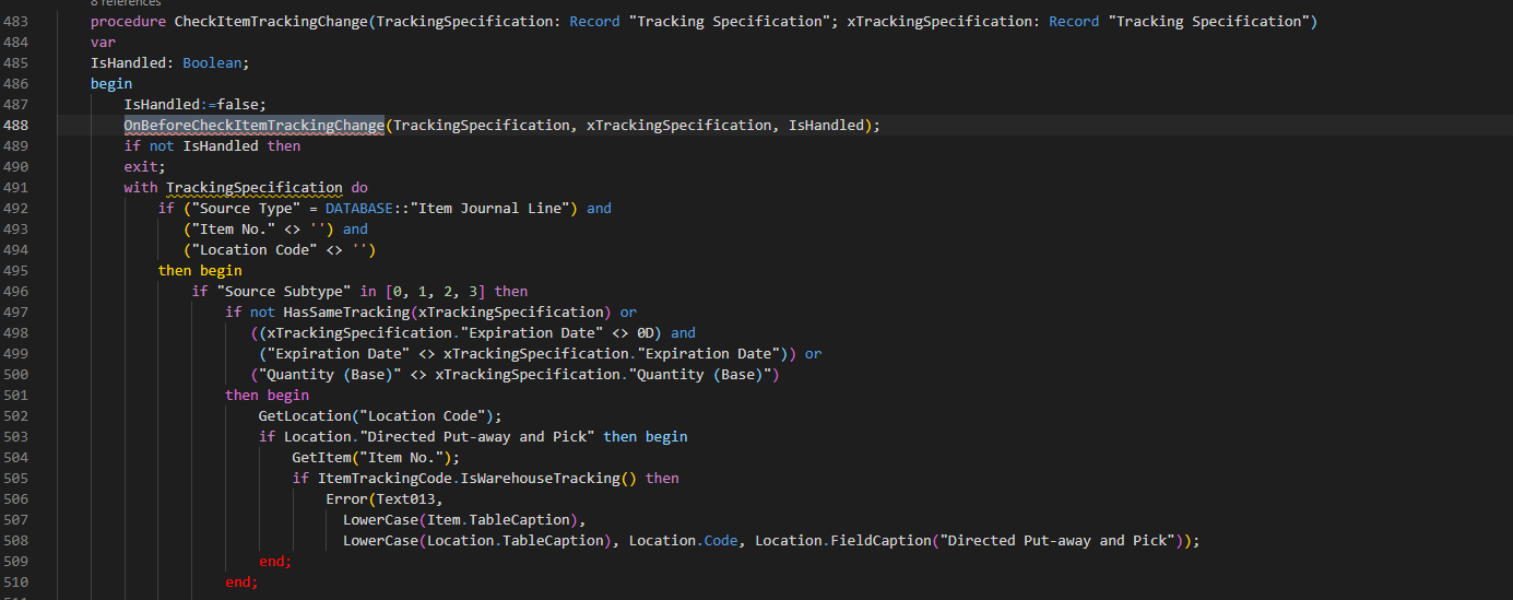 [Event Request] CodeUnit 7302 - WMS Management - OnBeforeCheckItemTrackingChange · Issue #11075 ...